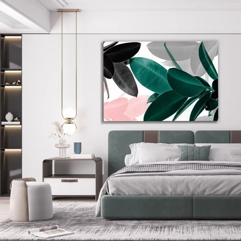 Tela Decorativa Grande Gold Rose Leaf - 60cm x 90cm