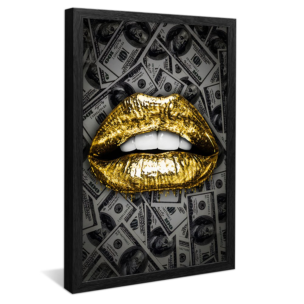 Quadro Decorativo Boca Gold Dollar