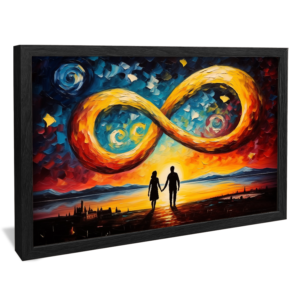 Quadro Decorativo Amor Infinito estilo Van Gogh V829