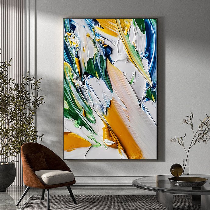 Quadro Decorativo Abstrato Pintura Casa Linda - Casa Linda Decorações