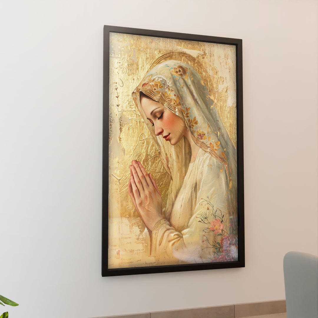 Quadro Decorativo Ave Maria Rezando