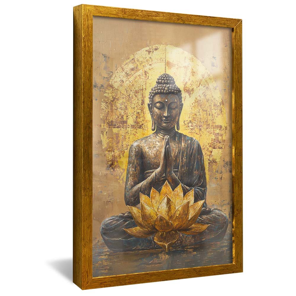 Quadro Decorativo Buda e Lotús V2035