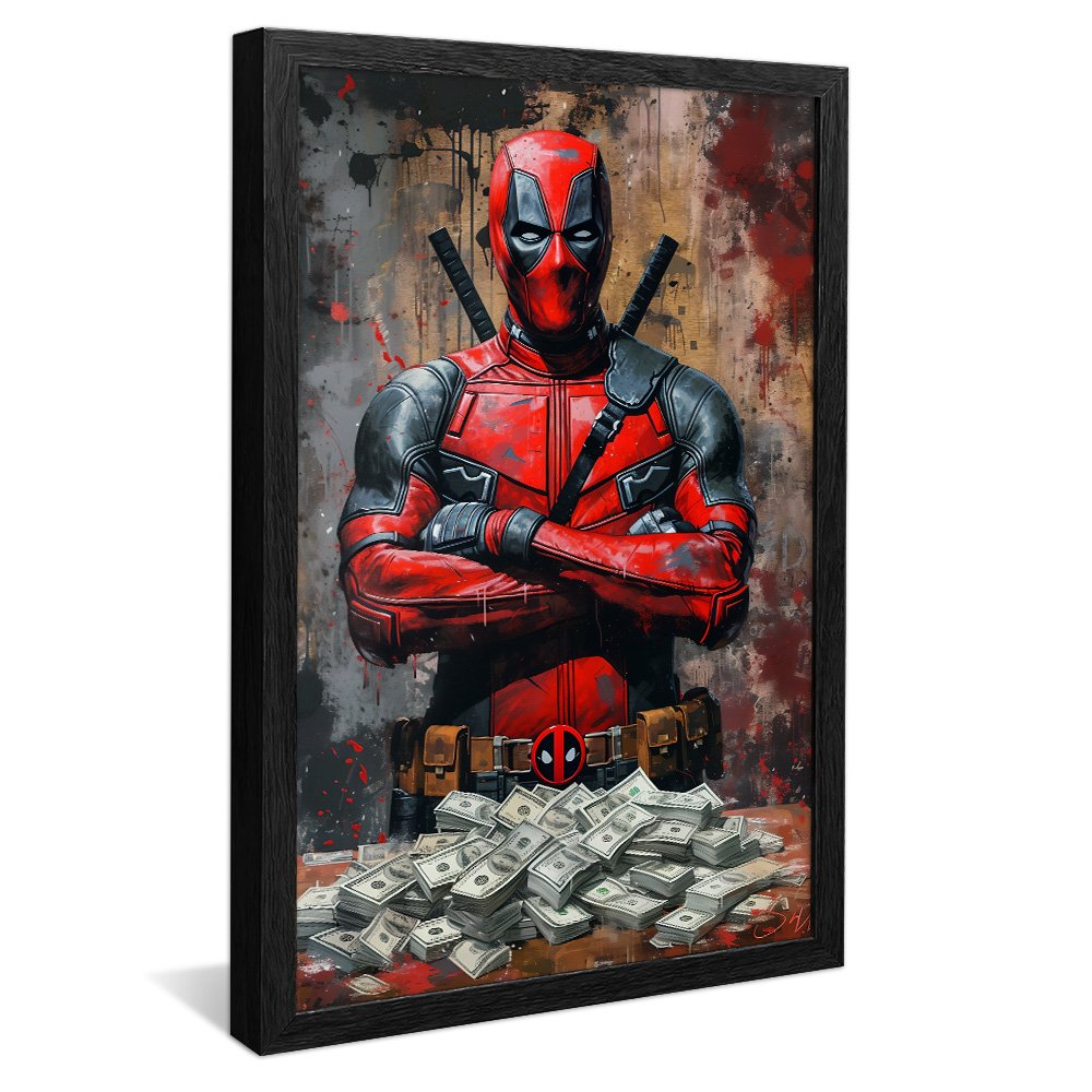 Quadro Decorativo Rich DeadPool V2208