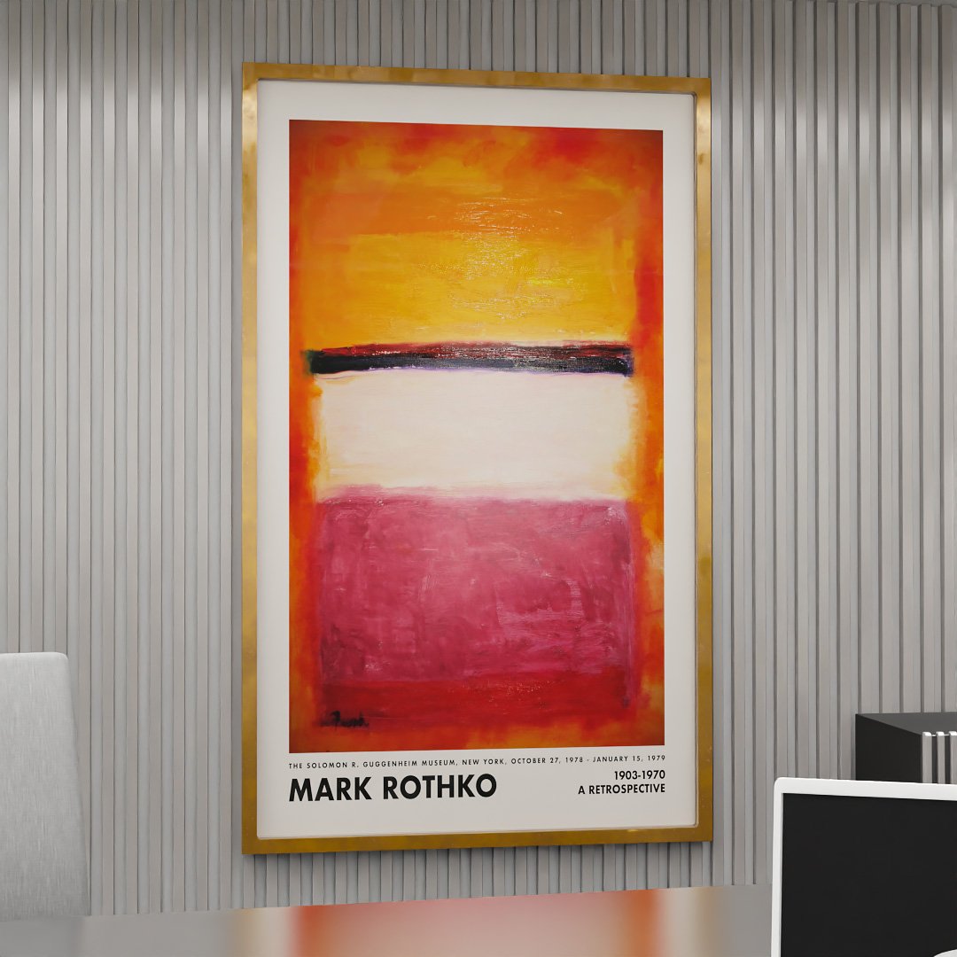 Quadro Decorativo Mark Rothko White Center V2430