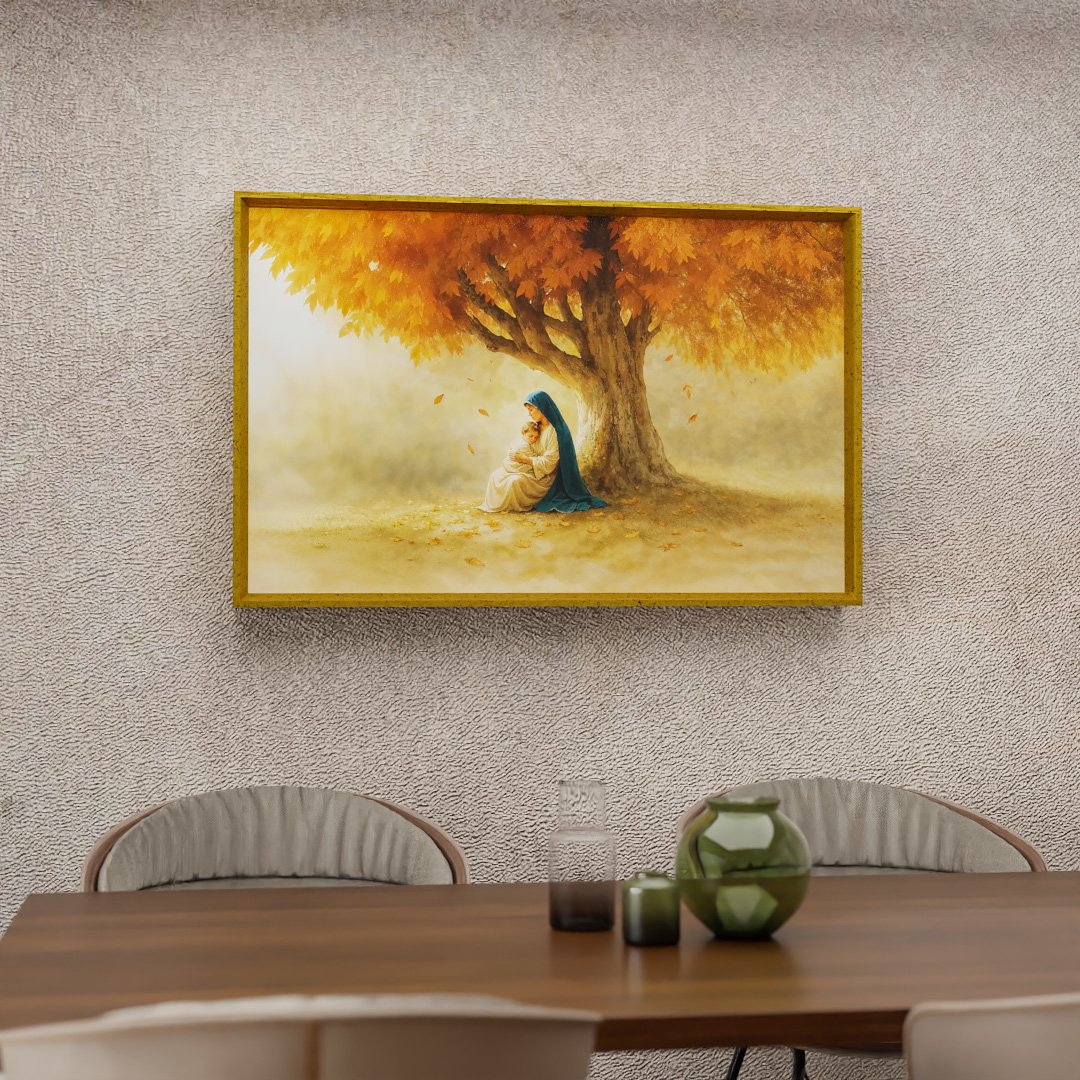 Quadro Moldura Concava Abstrato em Mármore Azul