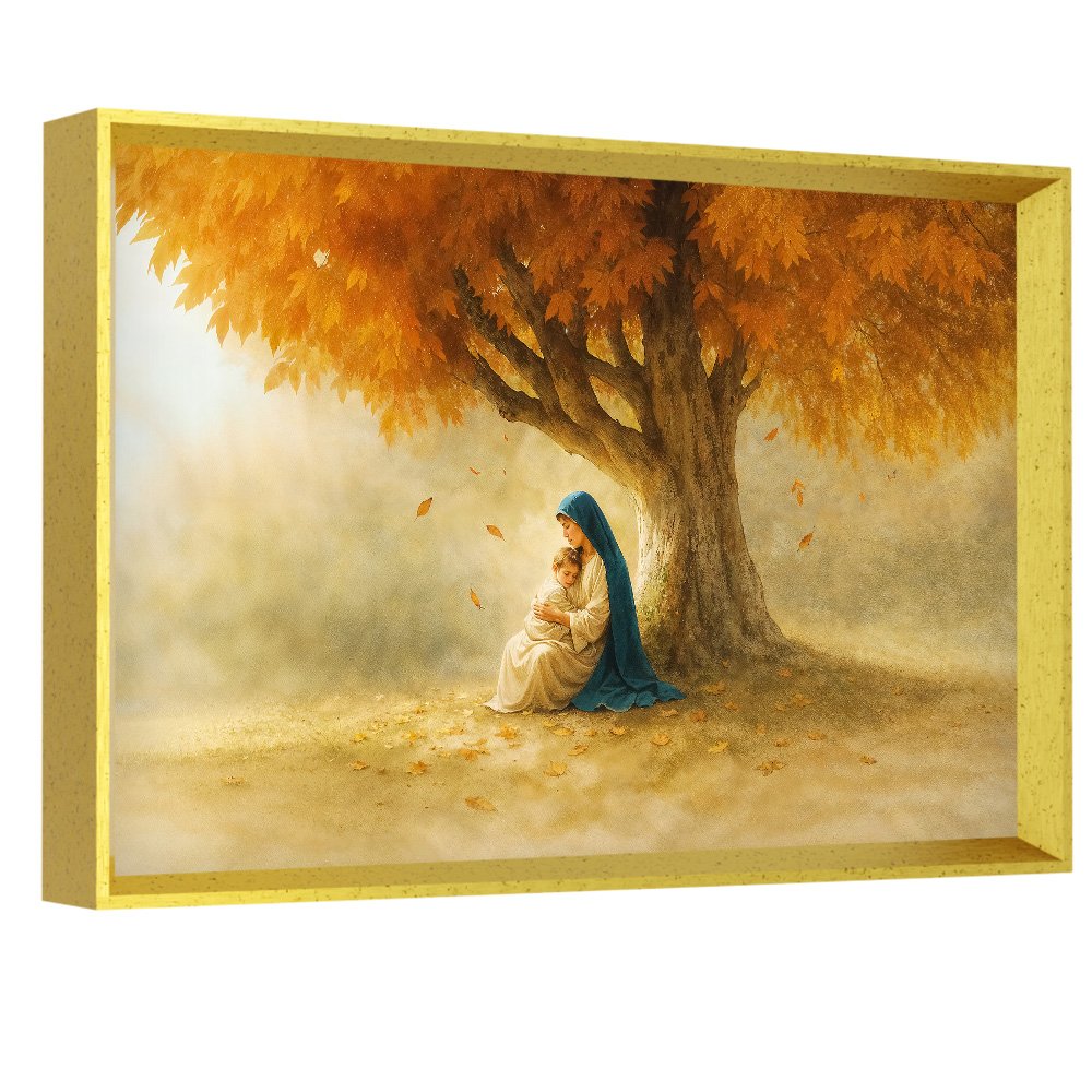 Quadro Moldura Concava Abstrato em Mármore Azul
