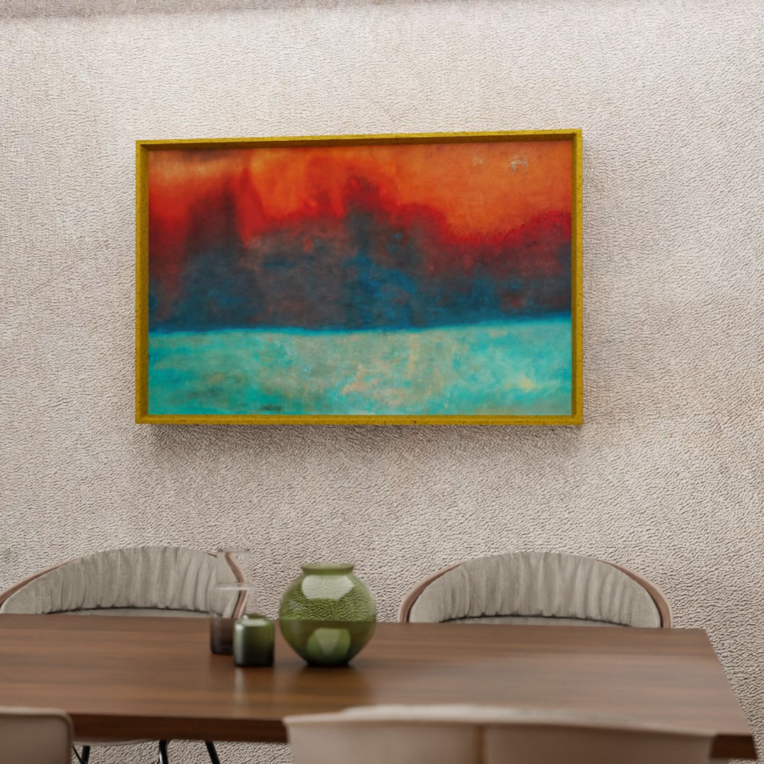 Quadro Moldura Côncava Pintura Emoções e Confusões PECV2555