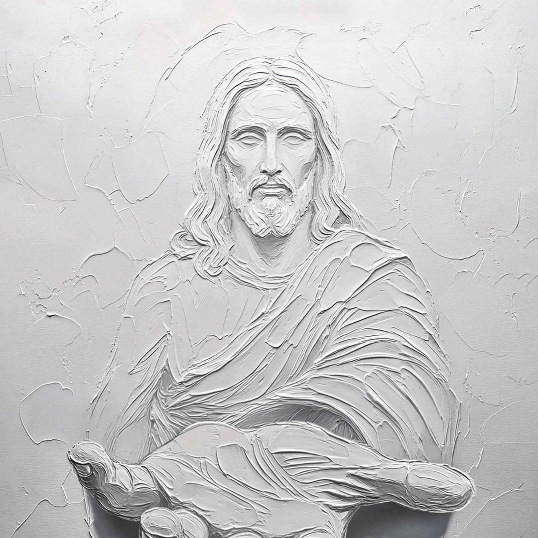 Quadro Decorativo Segure na mão de Cristo 3D V2966